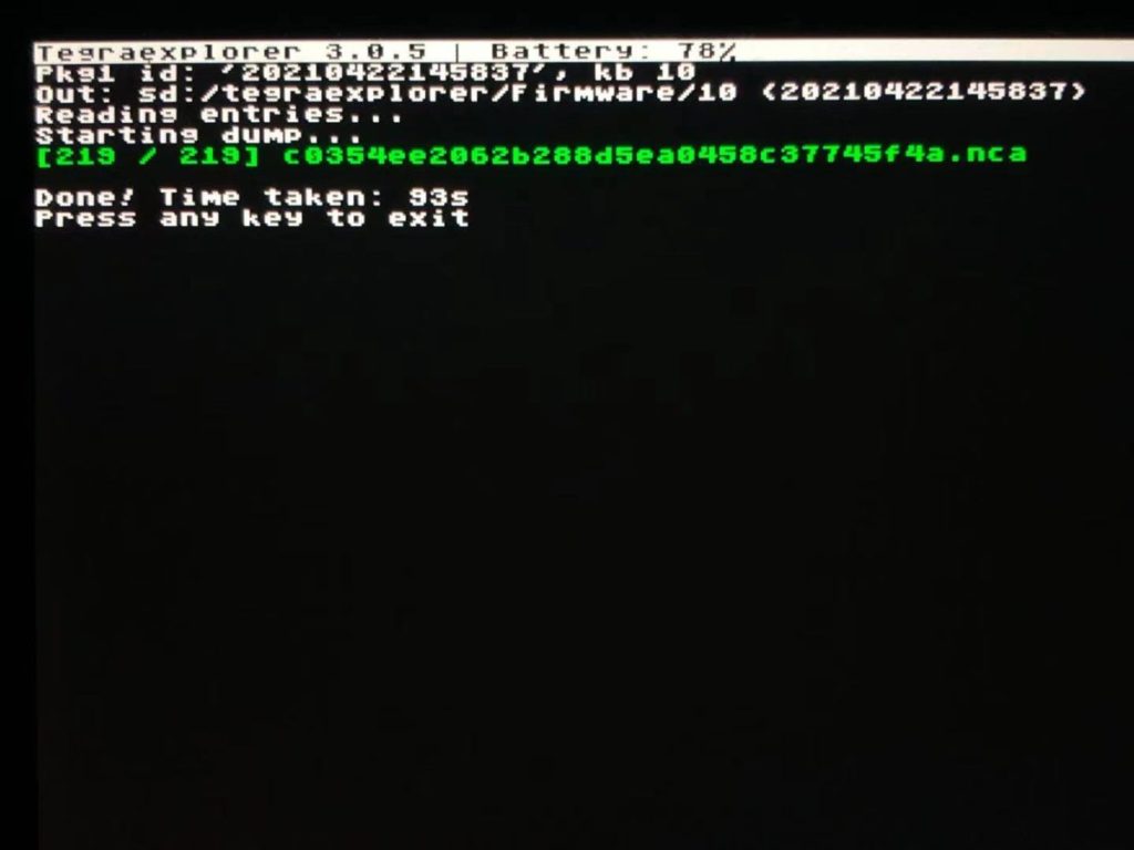 Switchの本体ファームウェアを吸い出す「TegraExplorer」 - もぐ淡々